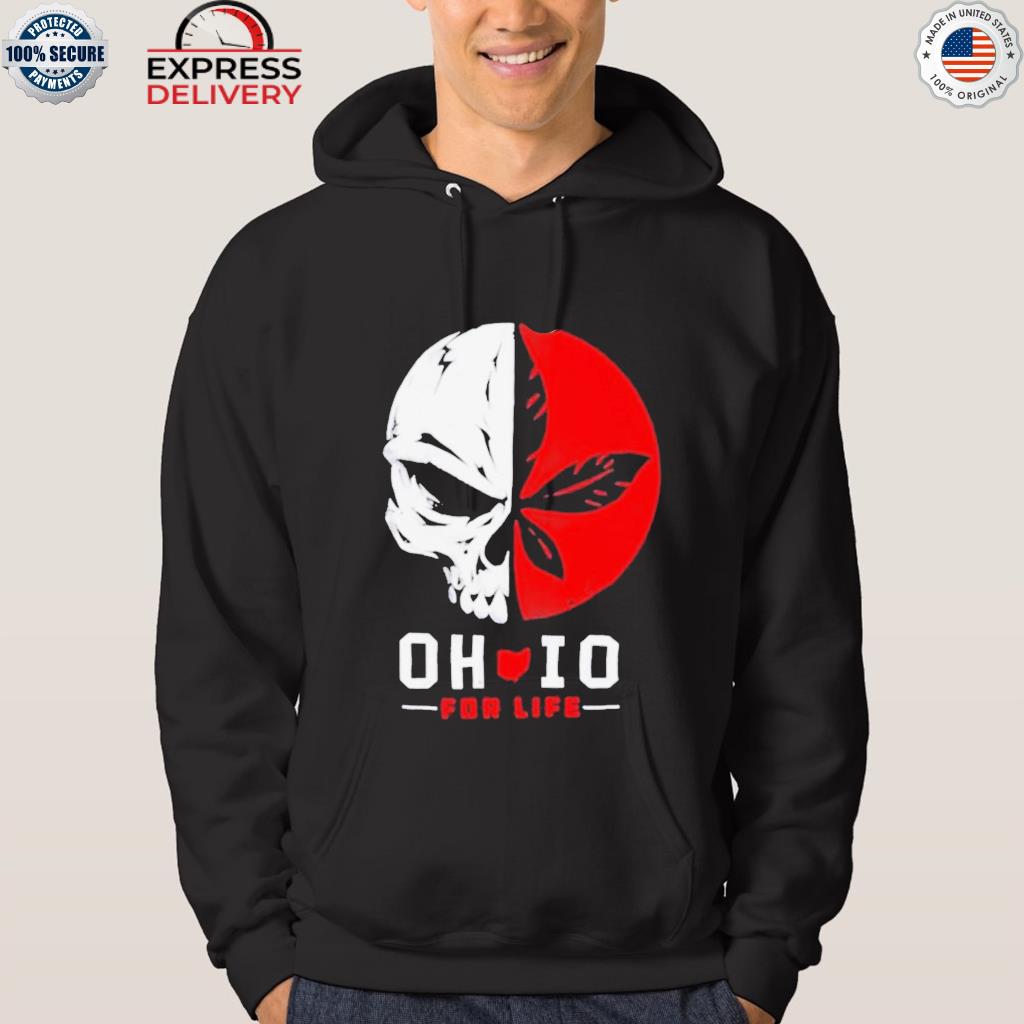 Official ohio half skull and leaf for life 2022 shirt, hoodie, sweater ...