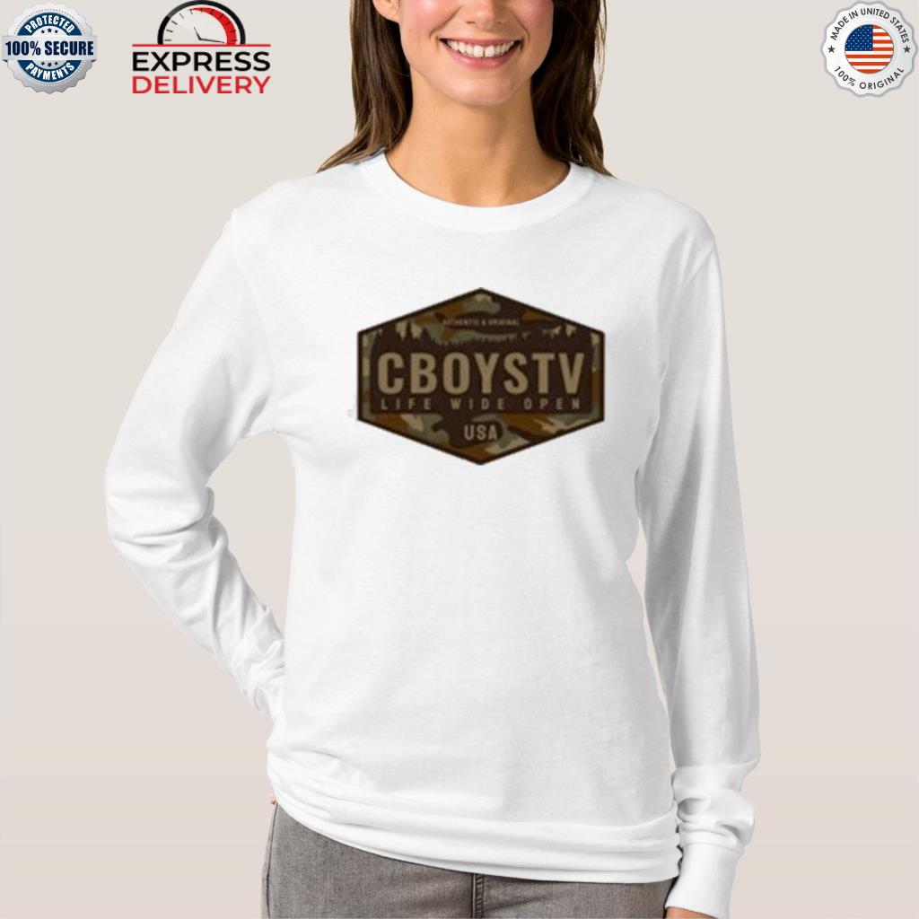 Backwoods cboystv life wide open logo shirt, hoodie, sweater, long ...