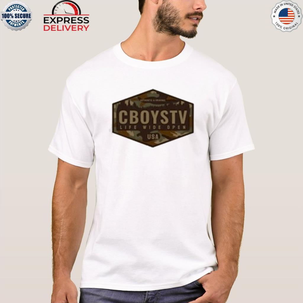 Backwoods cboystv life wide open logo shirt, hoodie, sweater, long ...