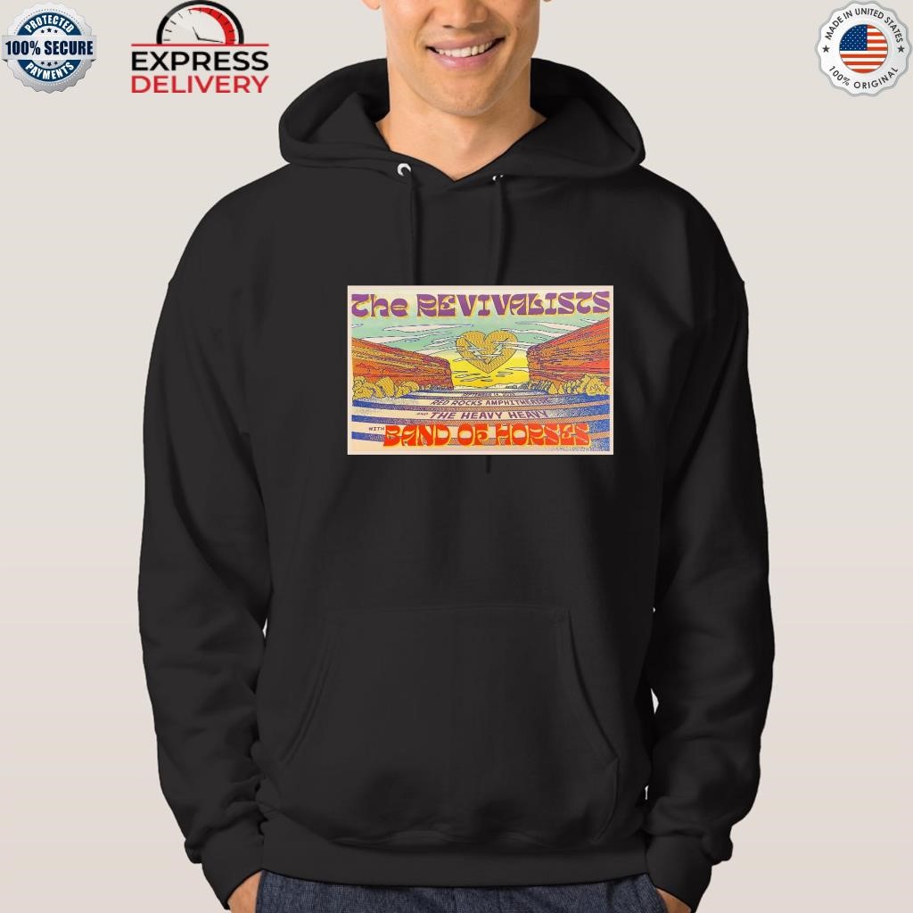 The revivalists red rocks 2023 tour poster shirt, hoodie, sweater, long ...