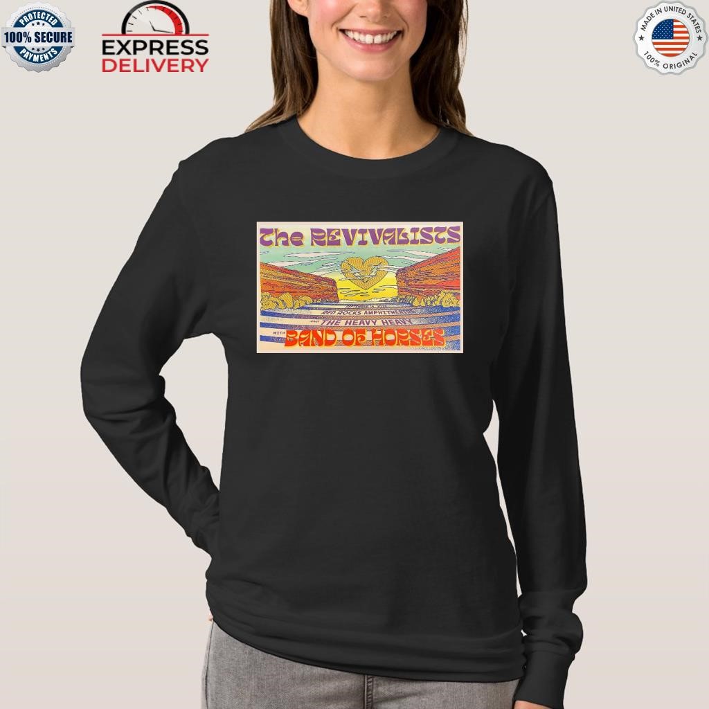The revivalists red rocks 2023 tour poster shirt, hoodie, sweater, long ...
