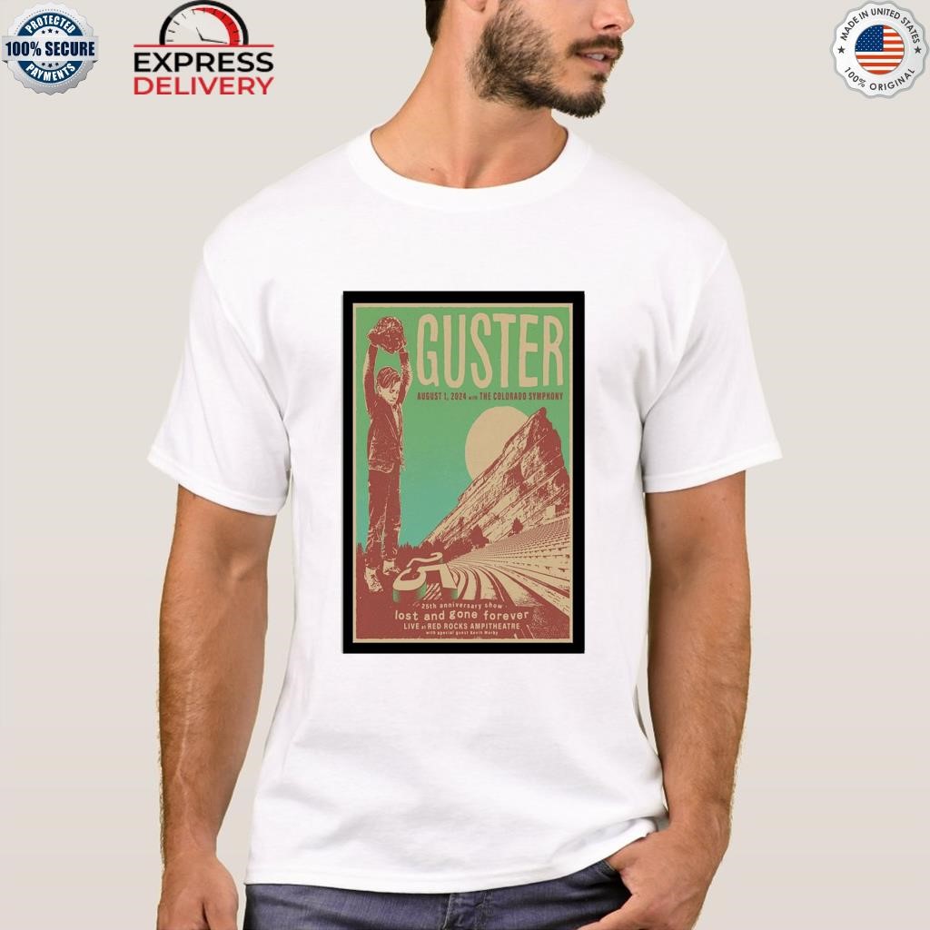 Morrison, CO Guster August 1, 2024 Red Rocks Amphitheatre Poster T ...