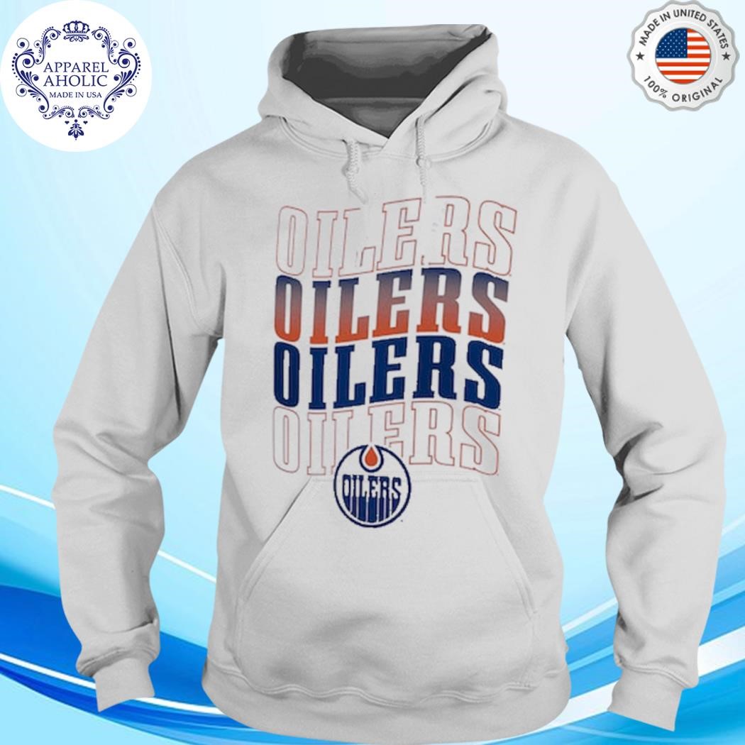 Edmonton oilers starter four team name logo fleece shirt, hoodie ...